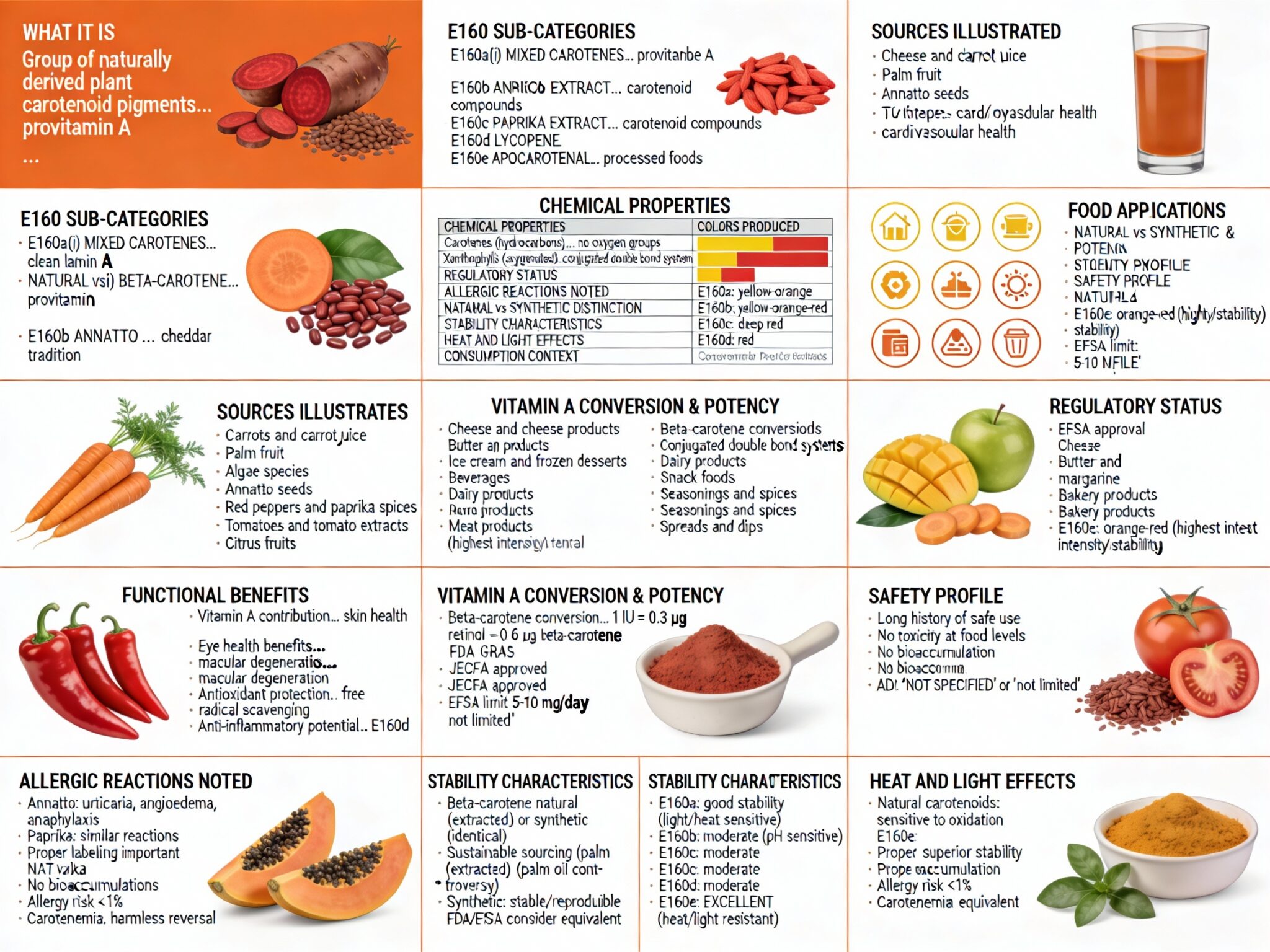 What is E160? – Complete guide to understanding Carotenoid Colors in ...