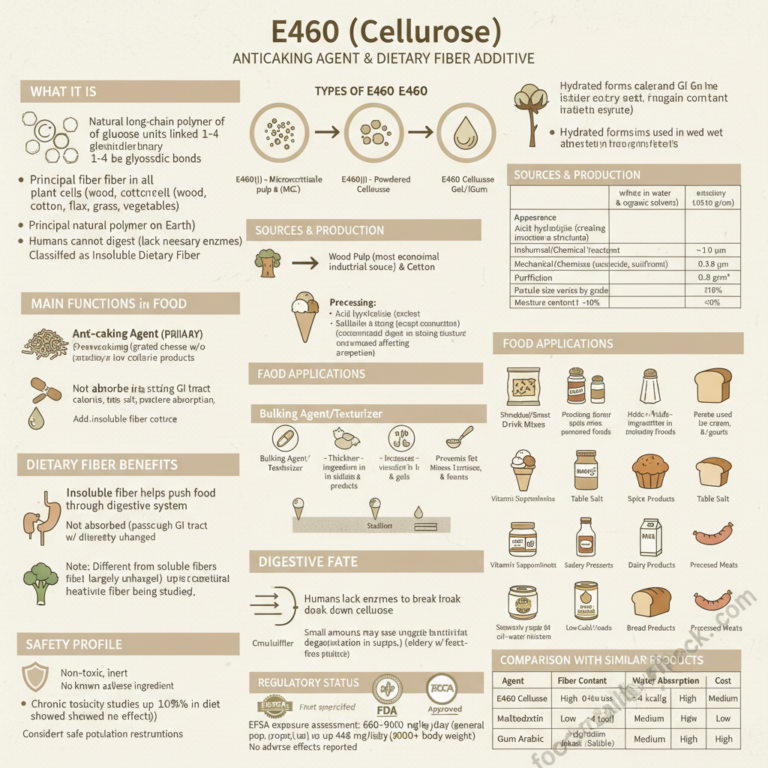 What is E460 (Cellulose)? – Complete Guide to Natural Dietary Fiber ...